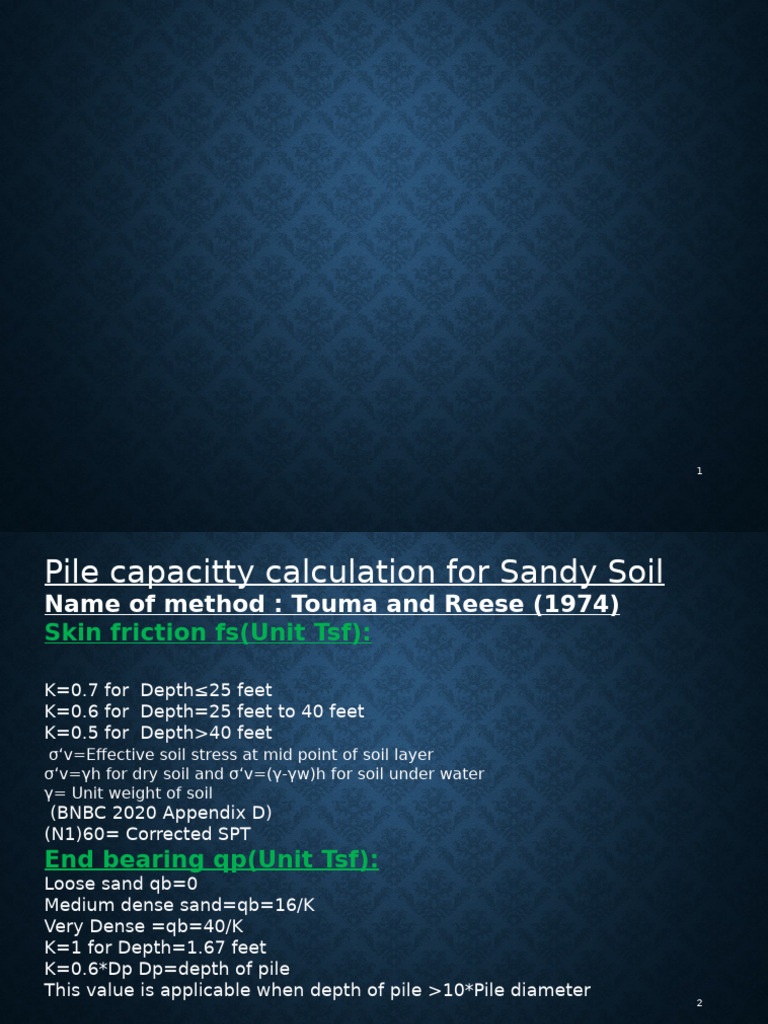 DIFFRENT METHOD OF BORED PILE CAPACITY | PDF