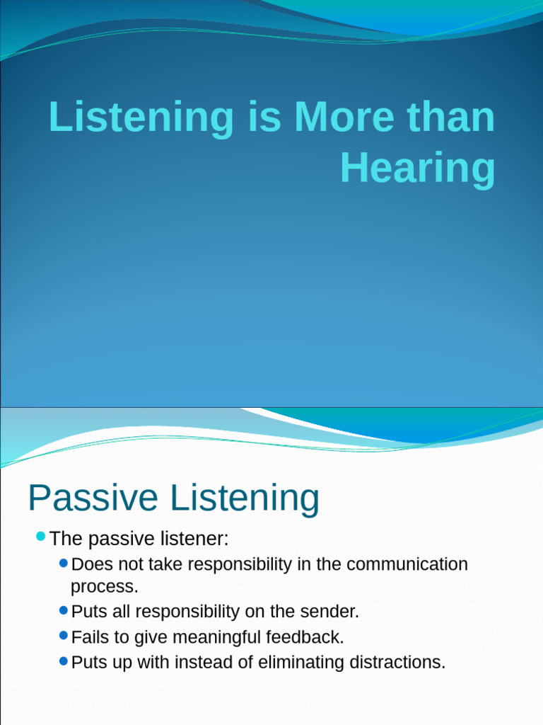 Copy Of Listening Powerpoint 1 Pptx Mitchell Pdf