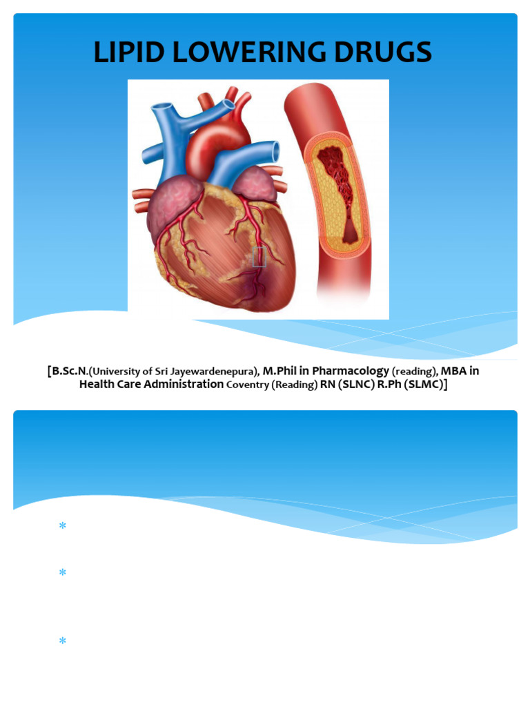 Lipid Lowering Drugs | PDF