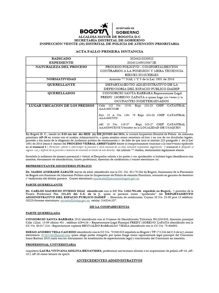 07 Anexo 7 Fallo 1 Instanciapdf | PDF