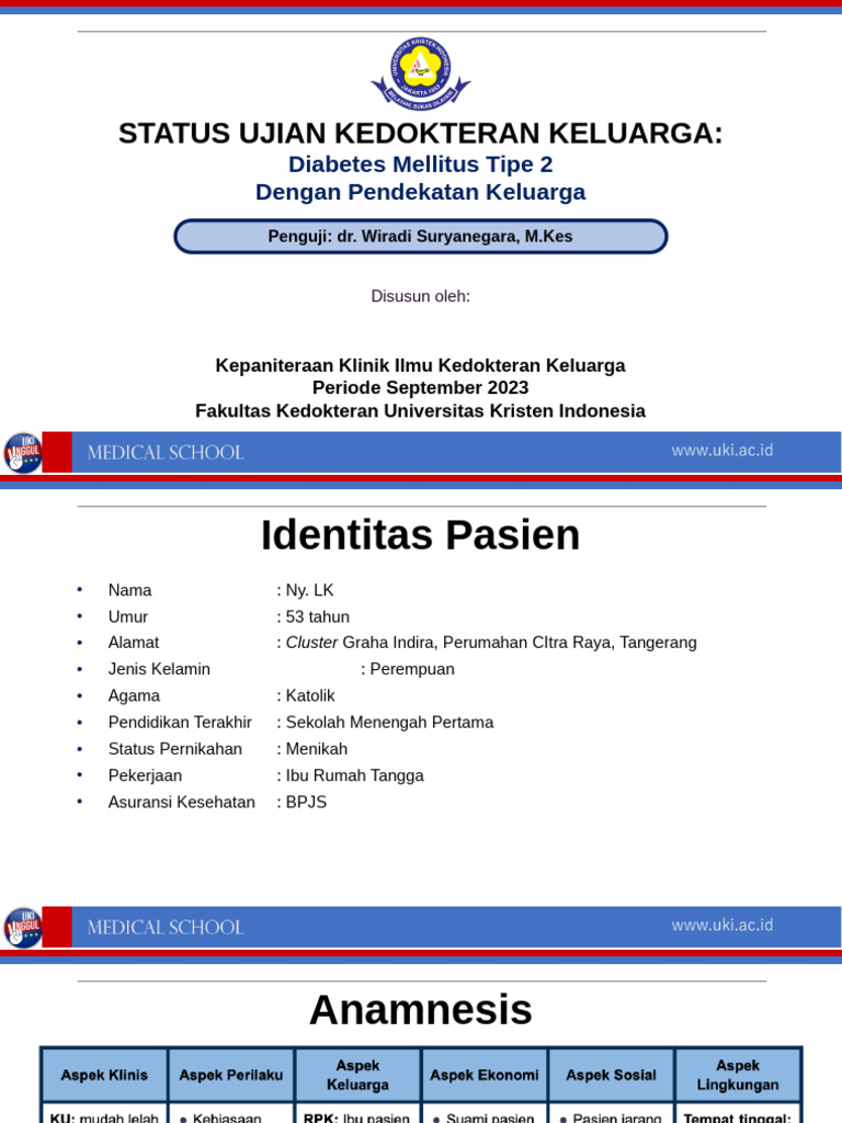 Status Ujian KK Contoh | PDF