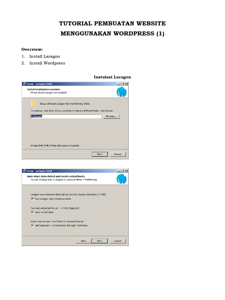 Tutorial Pembuatan Website | PDF