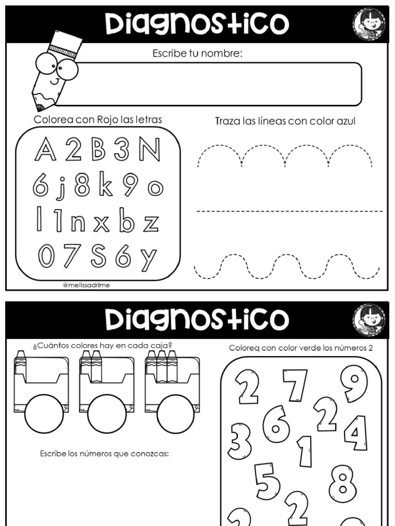 DIAGNOSTICO 1ro PREESCOLAR | PDF