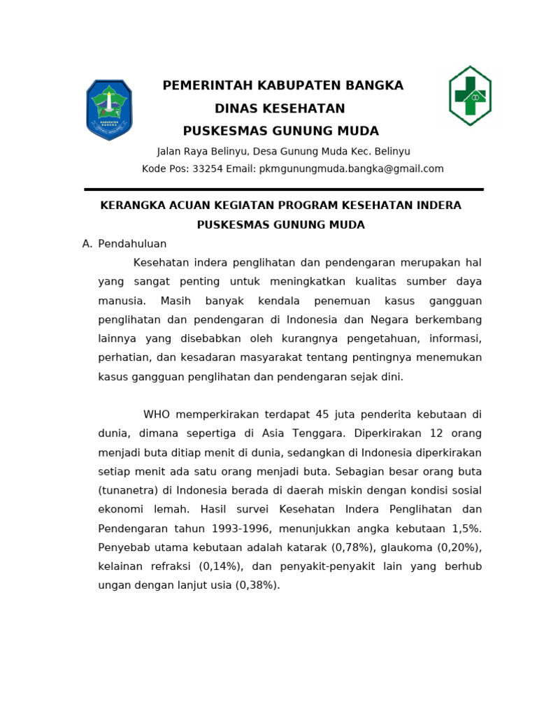 Kak Program Indera Tahun 2023 | PDF