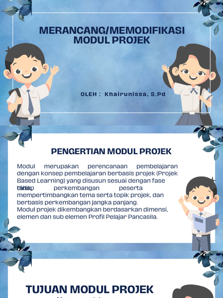 Merancang Memodifikasi Modul Projek Khairunissapdf | PDF