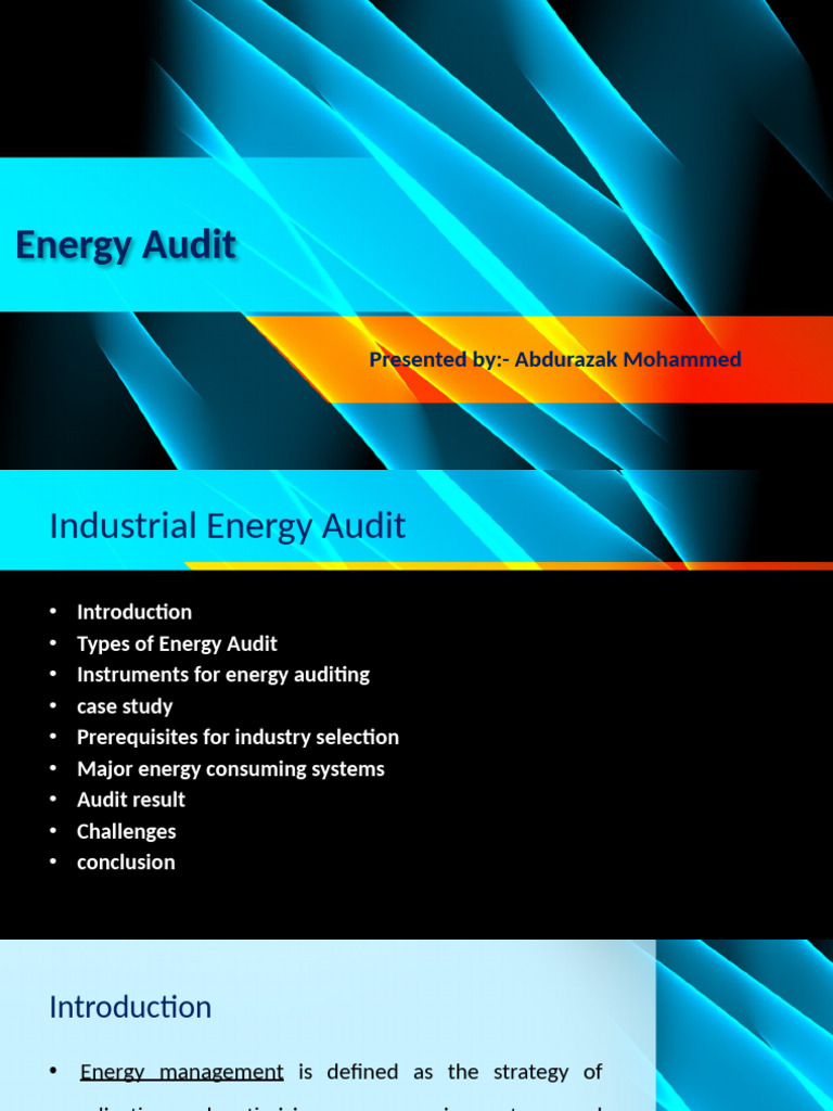 Energy Audit EDIT | PDF