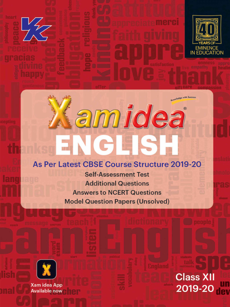 Xam Idea English Class 12 | PDF