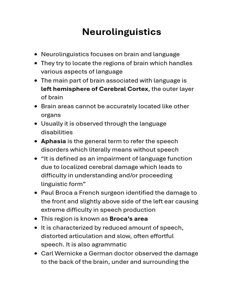 Neuro Linguistics | PDF
