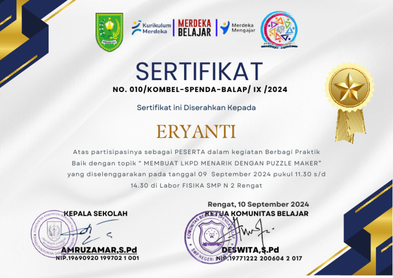 sertifikat kombel 3 compres-17 | PDF