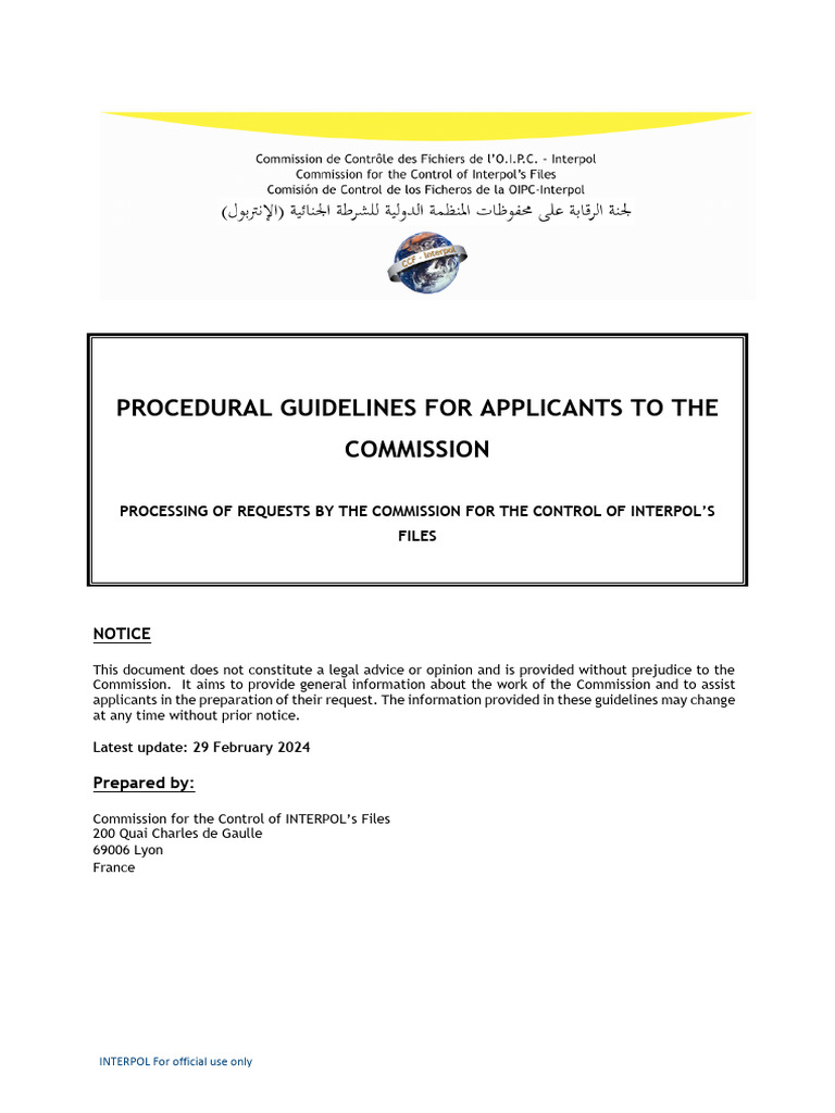 CCF Procedural Guidelines For Applicants EN | PDF | Discovery (Law ...