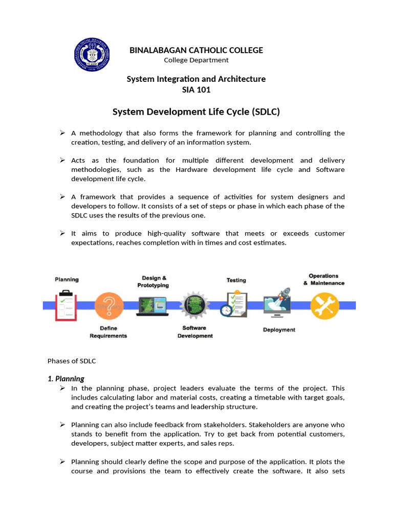 SDLC notes | PDF