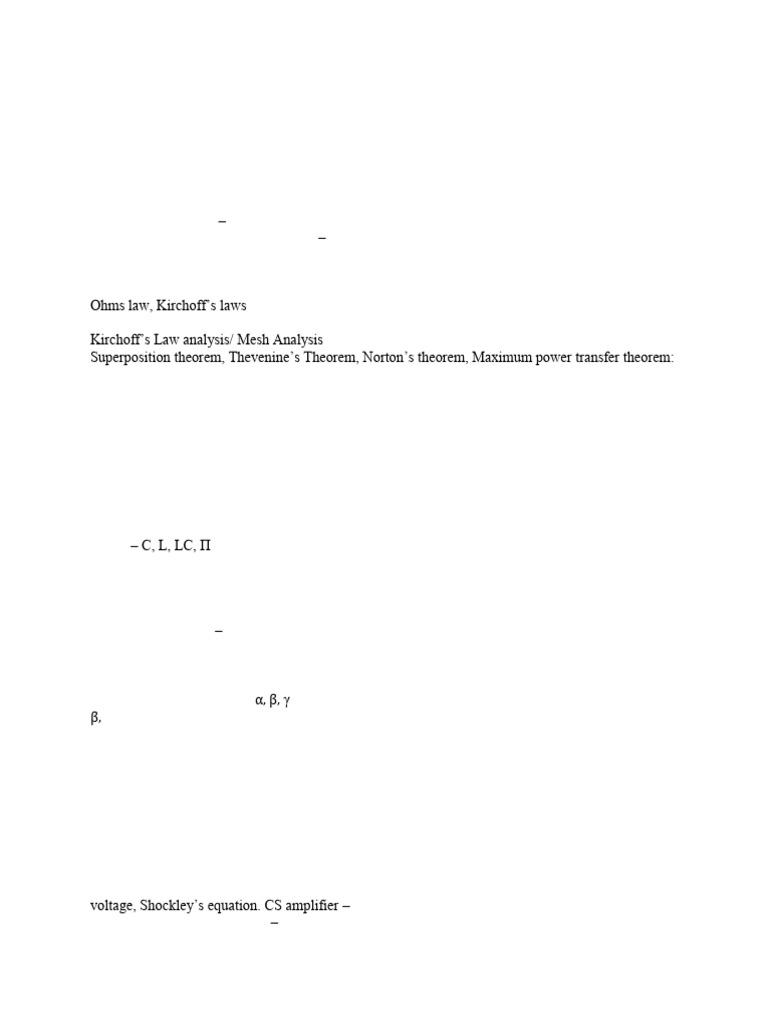 Electronics First Sem | PDF