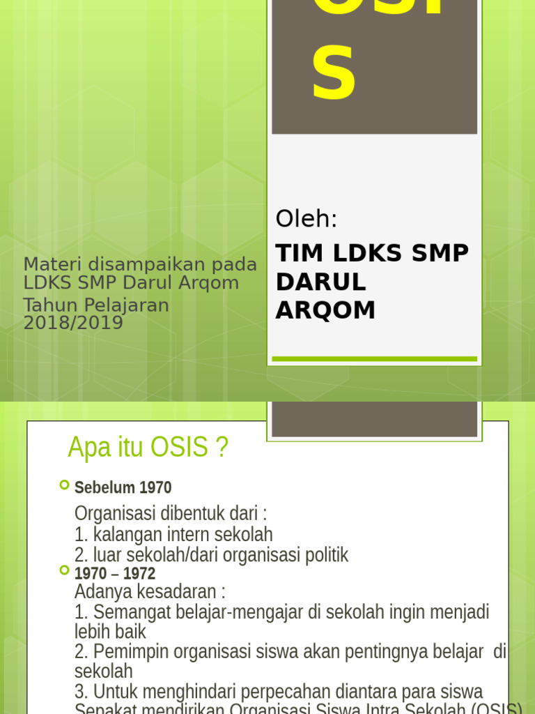 Materi LDKS - Osis | PDF