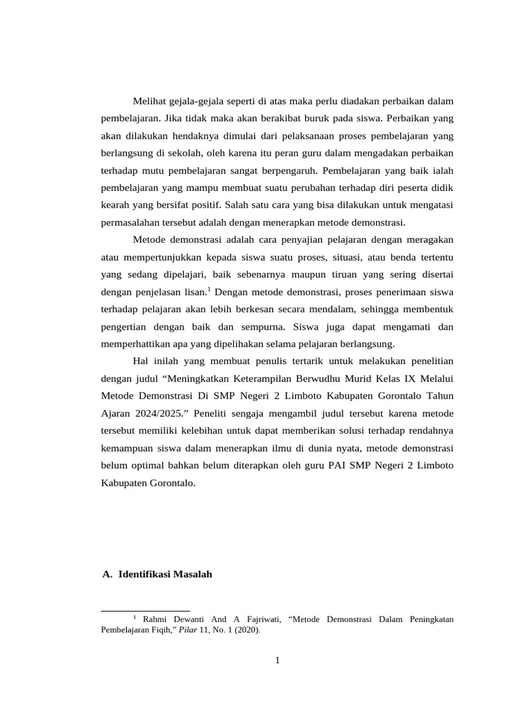 Final Proposal PTK 2 | PDF