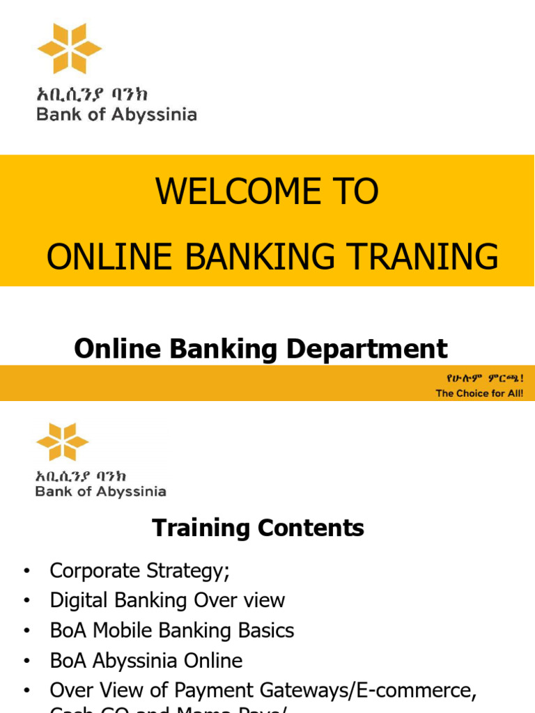 Online Banking training Material | PDF