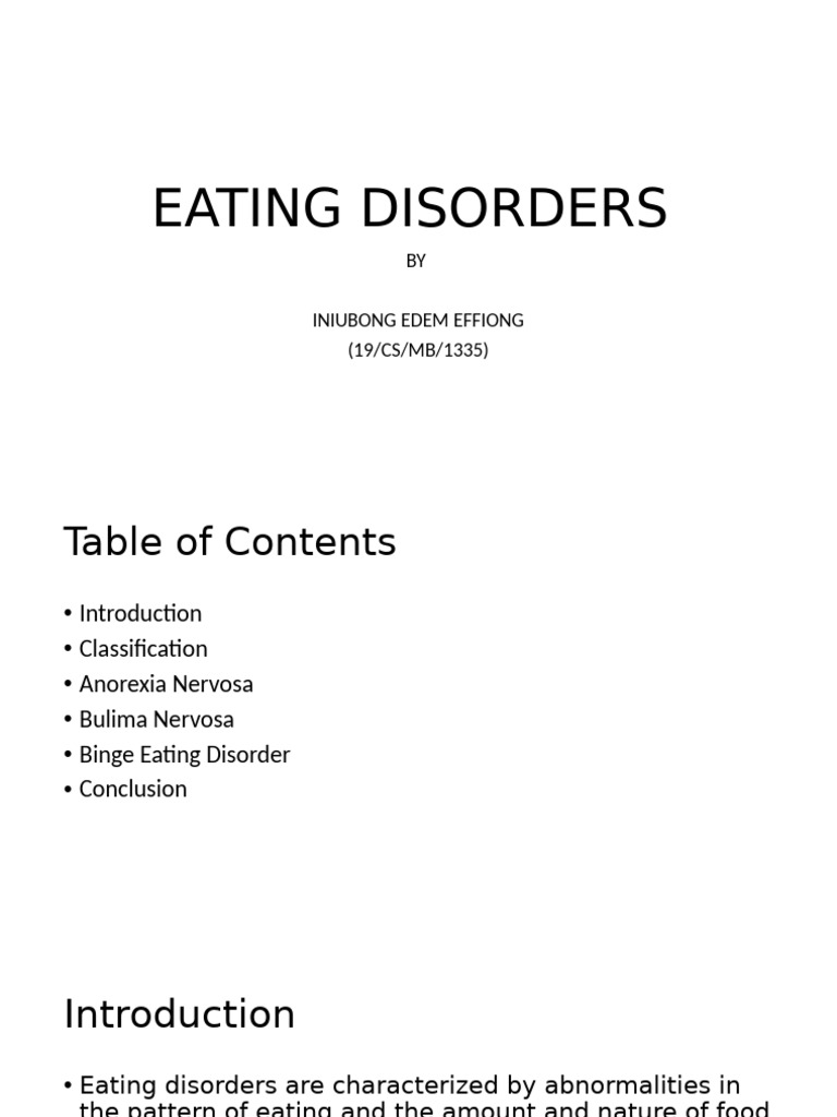 Eating Disorders | PDF