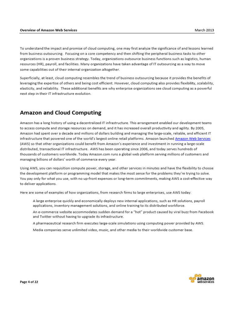 AWS_Overview-20142 | PDF