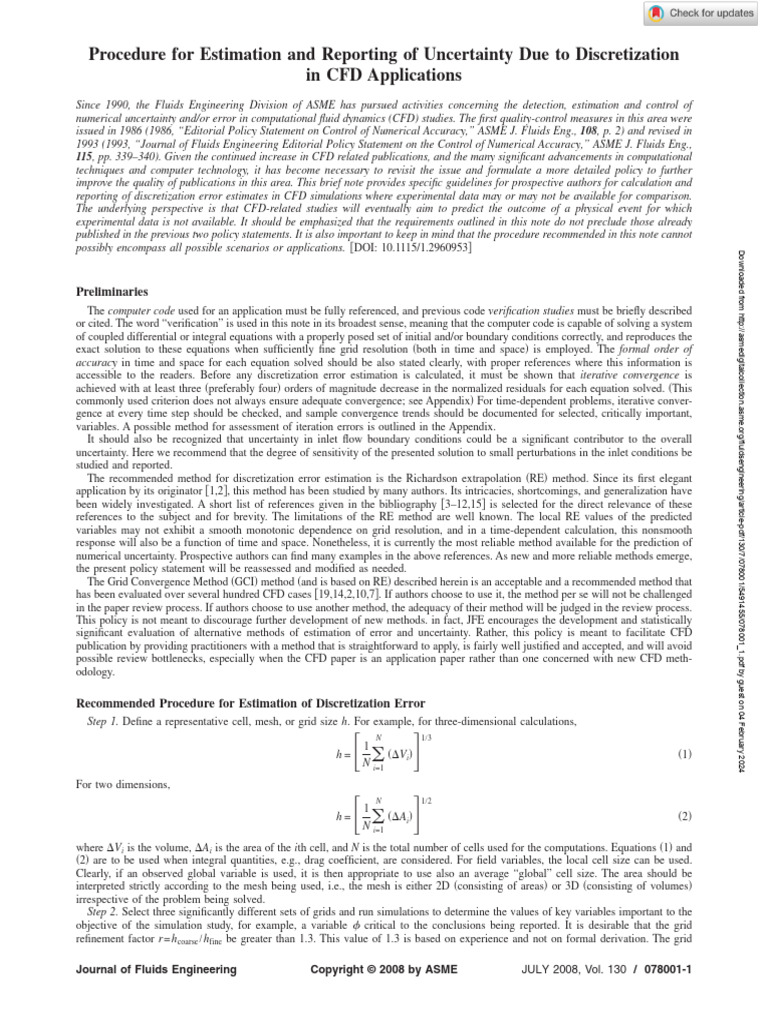 Grid Convergence | PDF