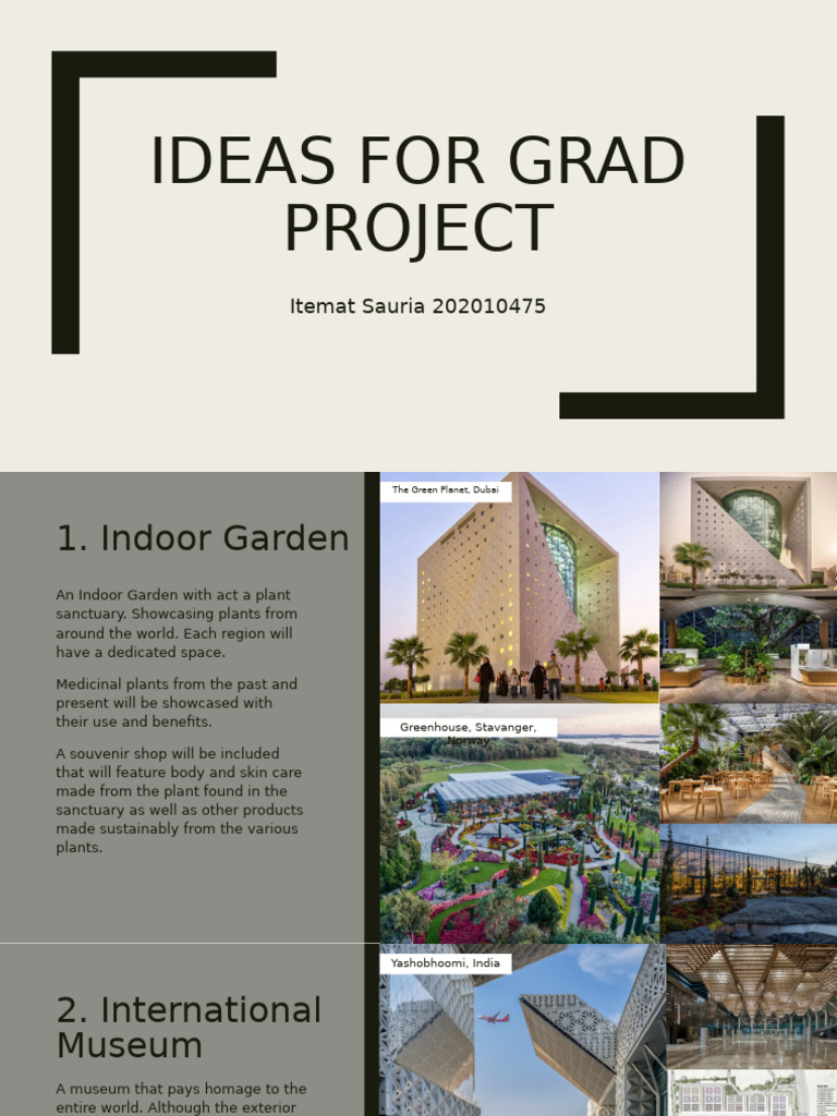 Ideas For Grad Project | PDF