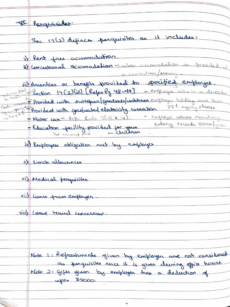 Perquisites | PDF