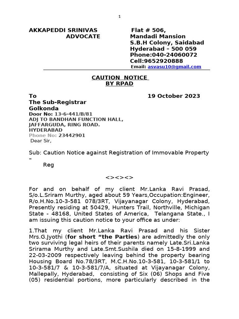 CAUTION NOTICE | PDF