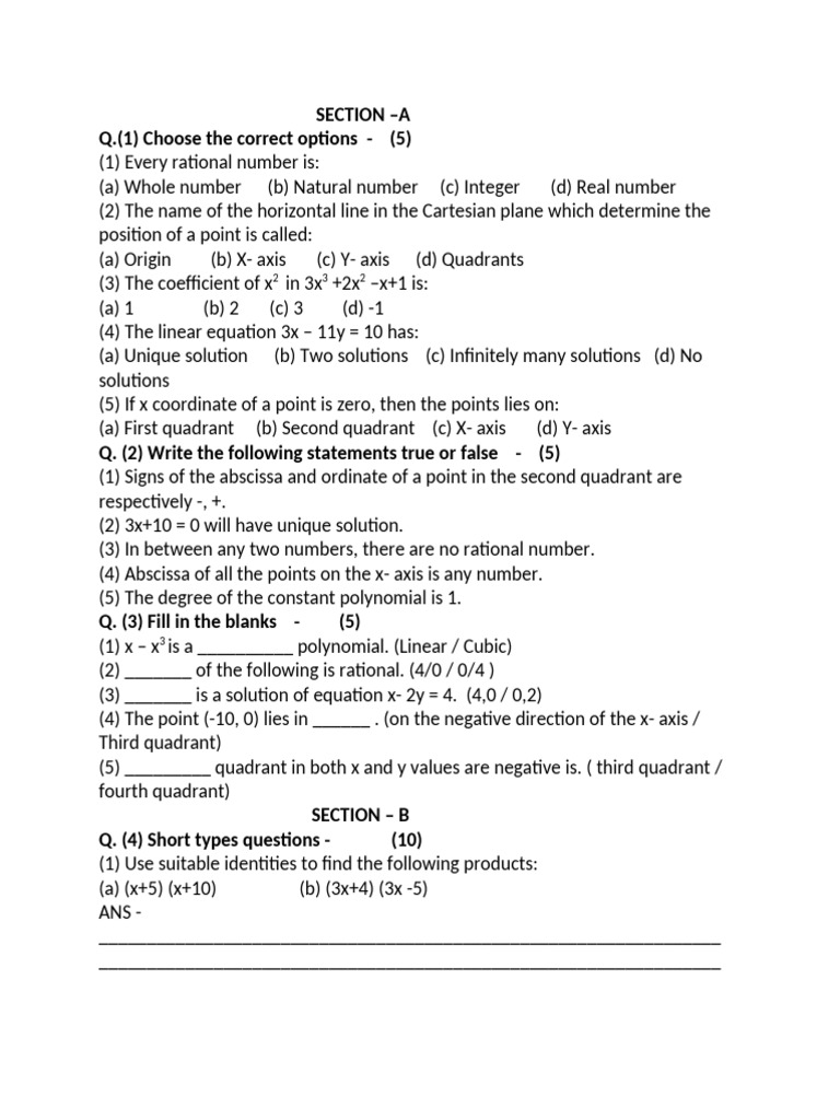 LEVEL 9th Maths Paper pt1 (2024) | PDF