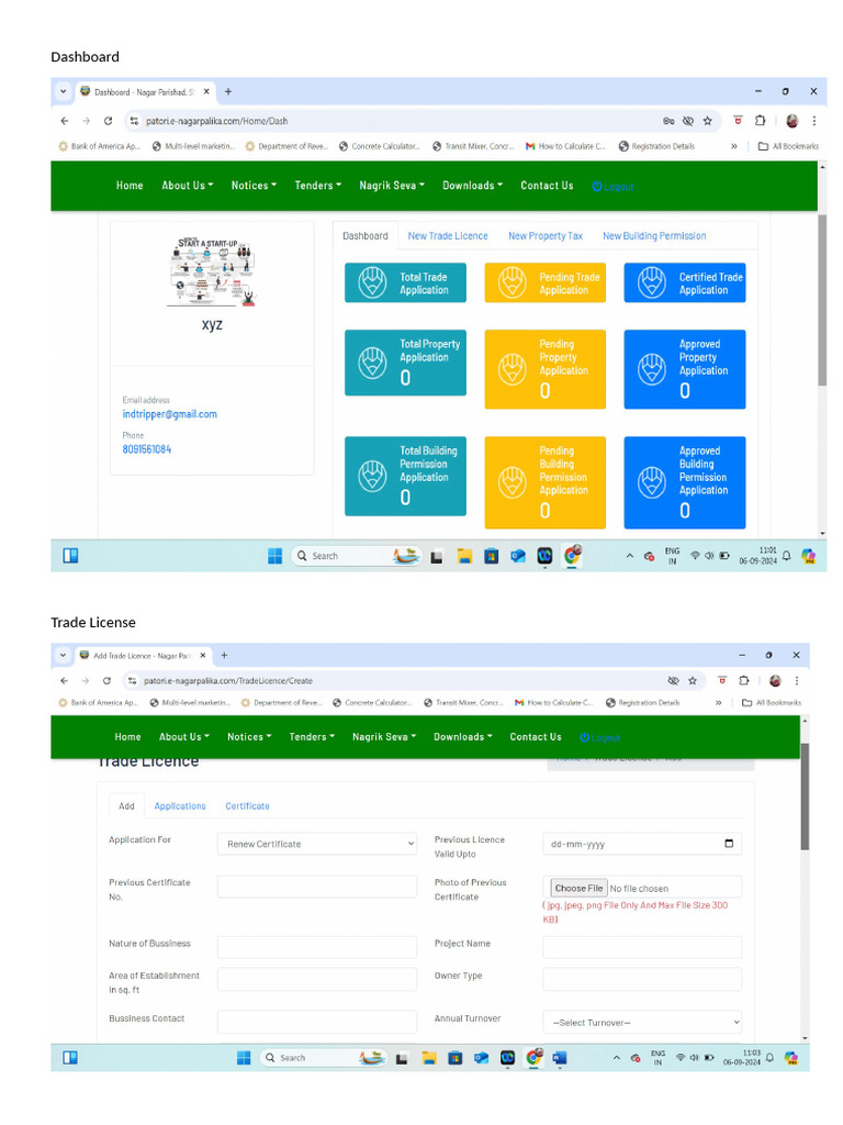 Dashboard Patory | PDF