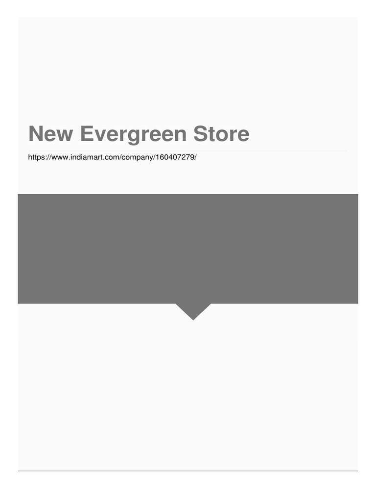 New Evergreen Store | PDF