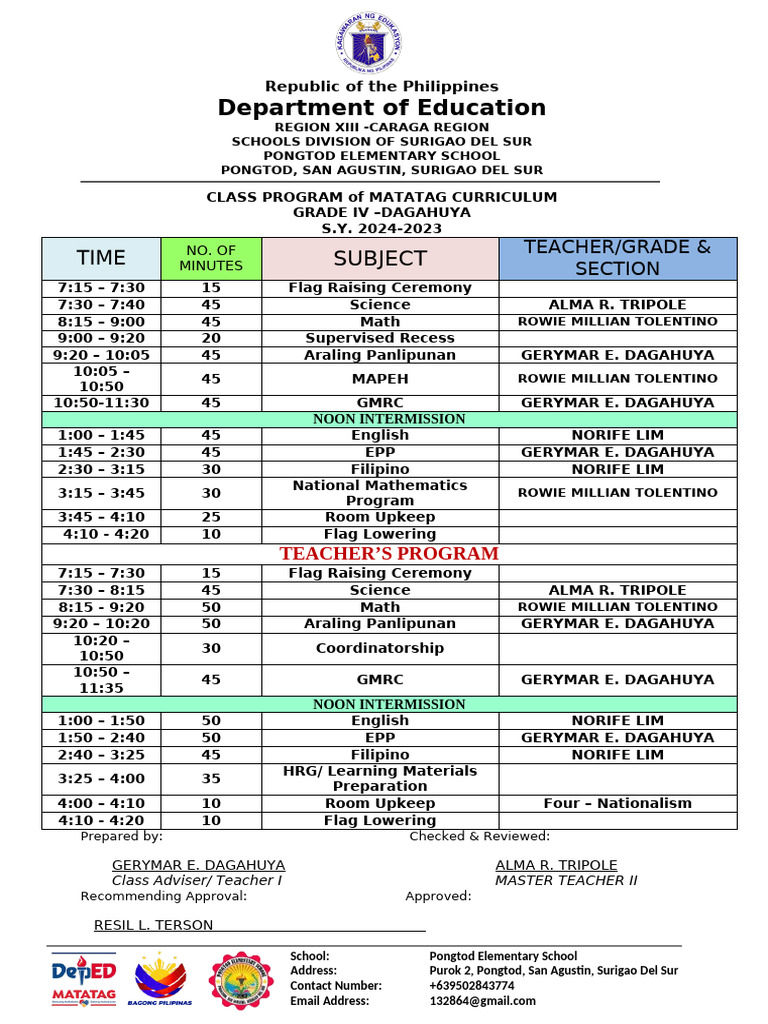 Matatag Class 2024 | PDF