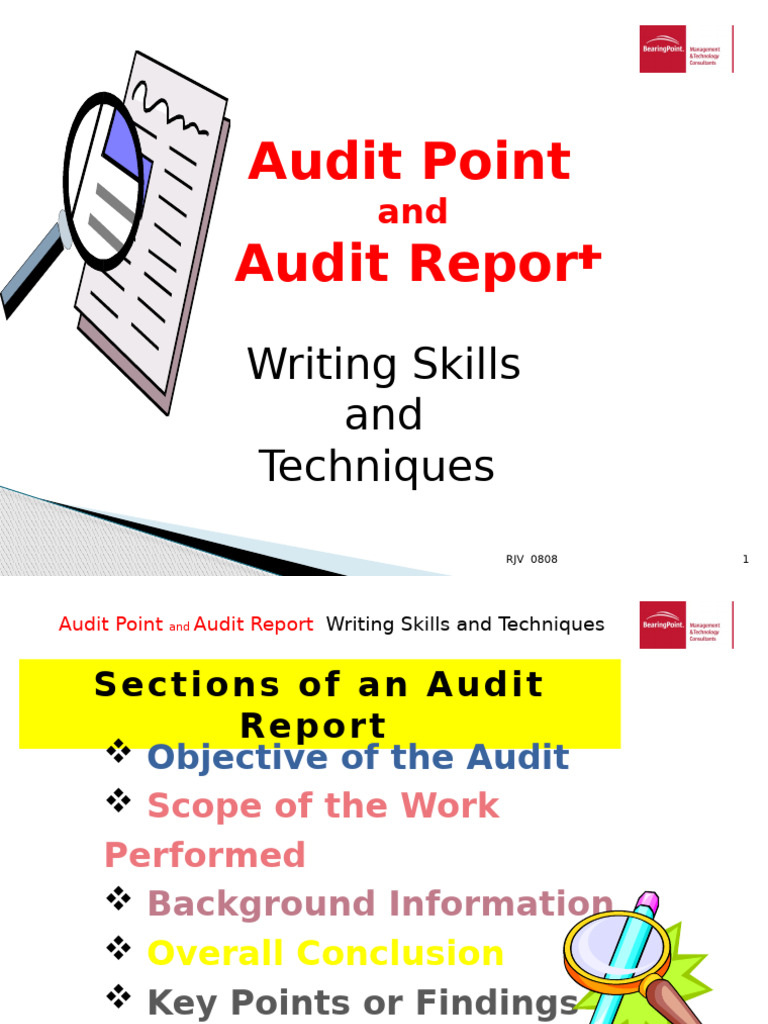 Audit Point and Audit Report Writing Skills and Techniques | PDF