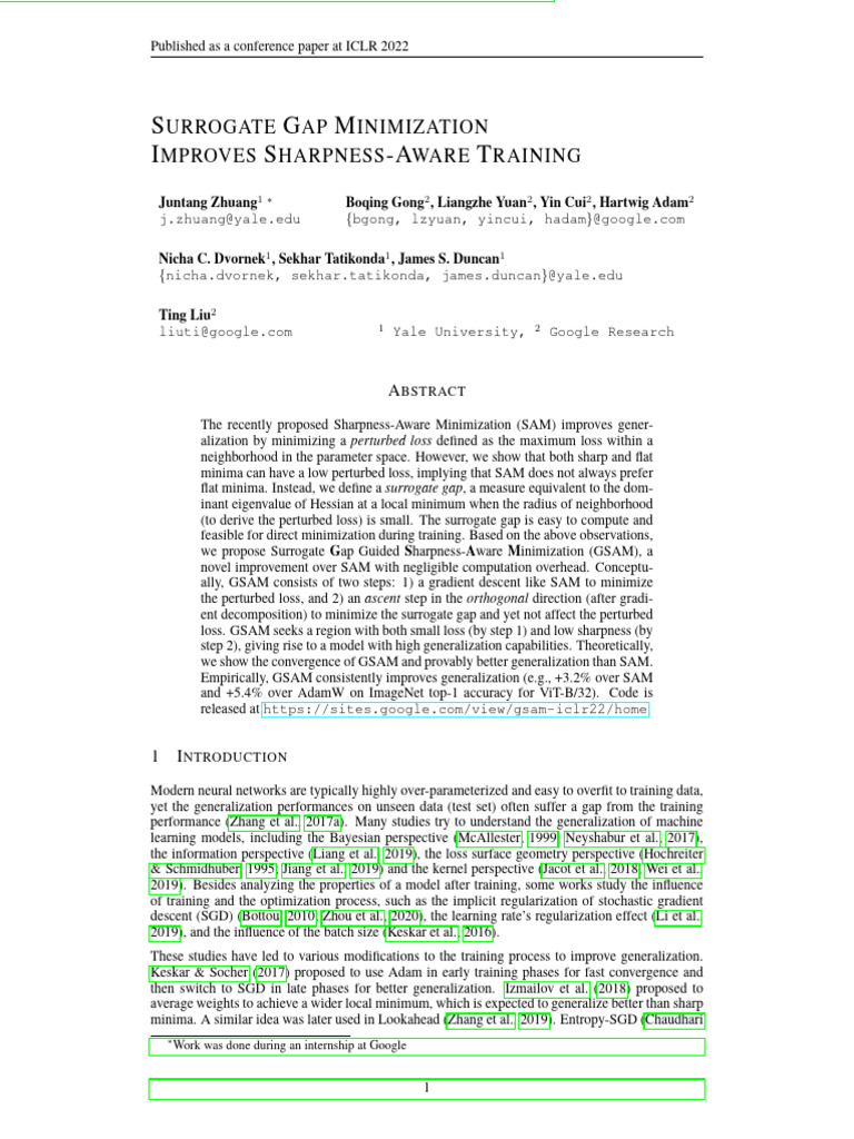 Surrogate Gap Minimization Improves Sharpness-Aware Training | PDF