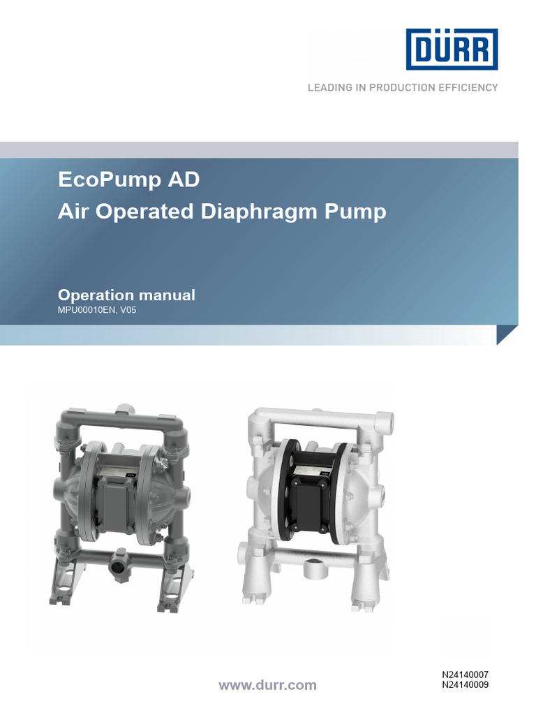 Ecopump Ad 150 7 SST 1 2 | PDF | Personal Protective Equipment ...