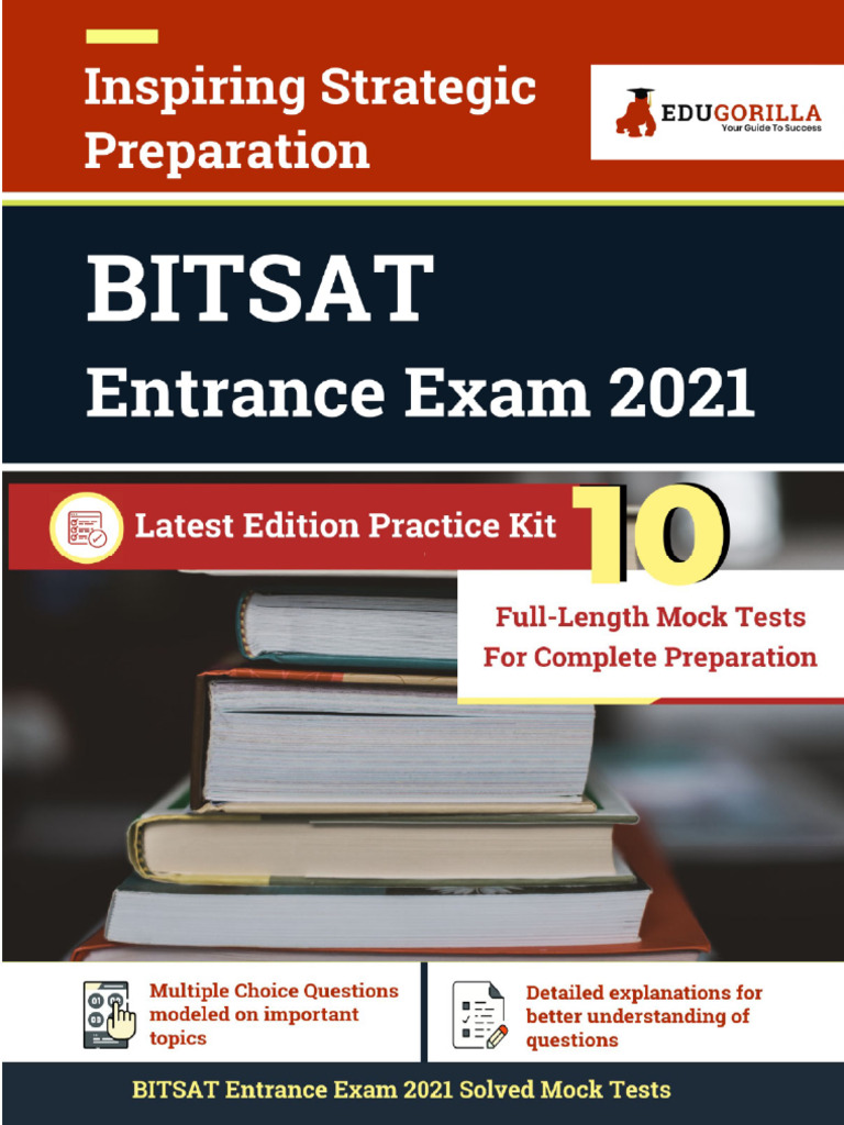 BITSAT 10 Practice Set - EduGorilla Prep Experts | PDF