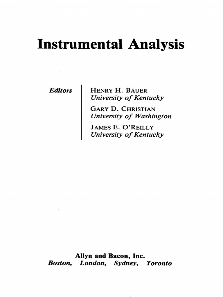 Instrumental Analysis Compress | PDF