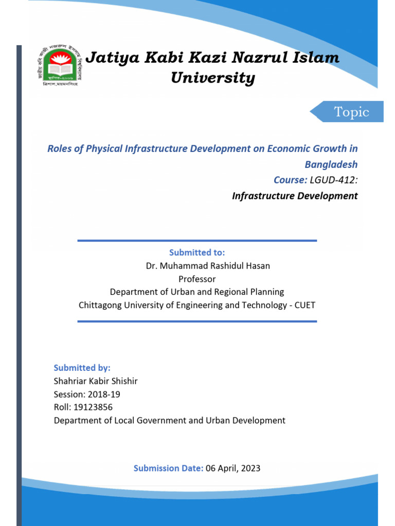 LGUD 412 - Infrastructure Development - 56 | PDF