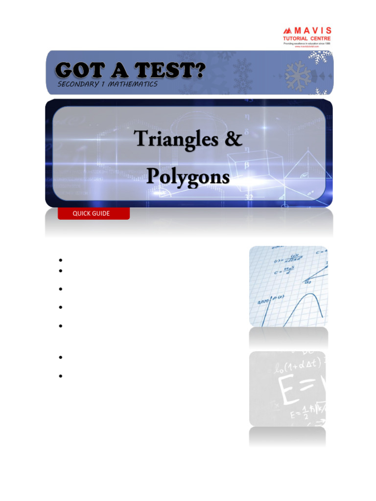 Sec1 Triangles Polygons | PDF