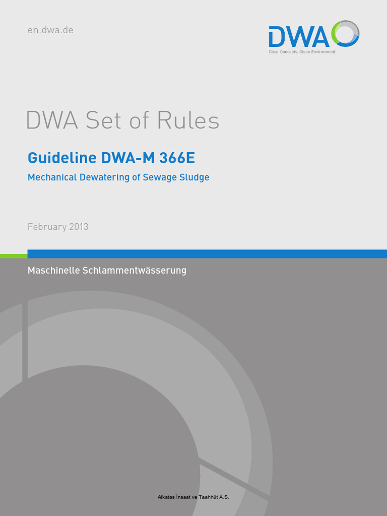 DWA Set of Rules: Guideline DWA-M 366E | PDF