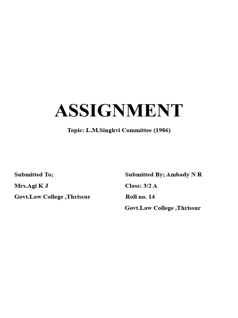 LSG Assignment | PDF