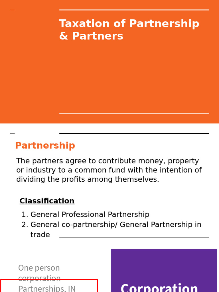 CH 6 Taxation of Partnership and Partners | PDF