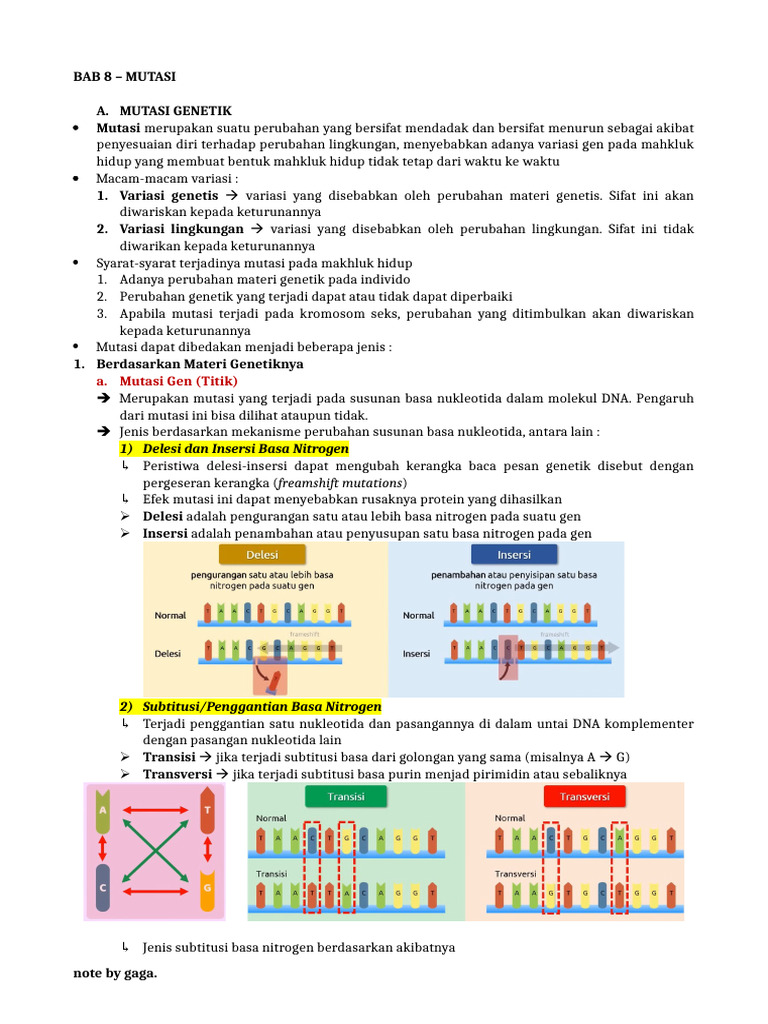 BAB 8 - MUTASI by Gaga | PDF