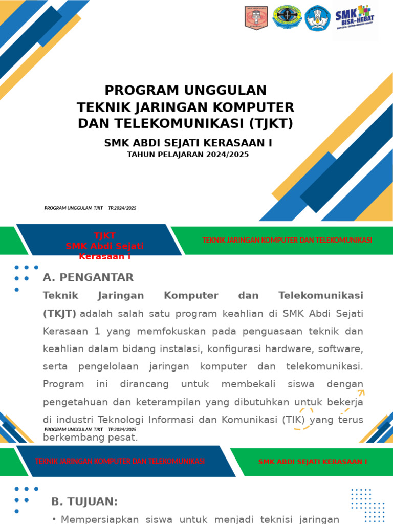 Program Unggulan TJKT SMK Abdi Sejati | PDF