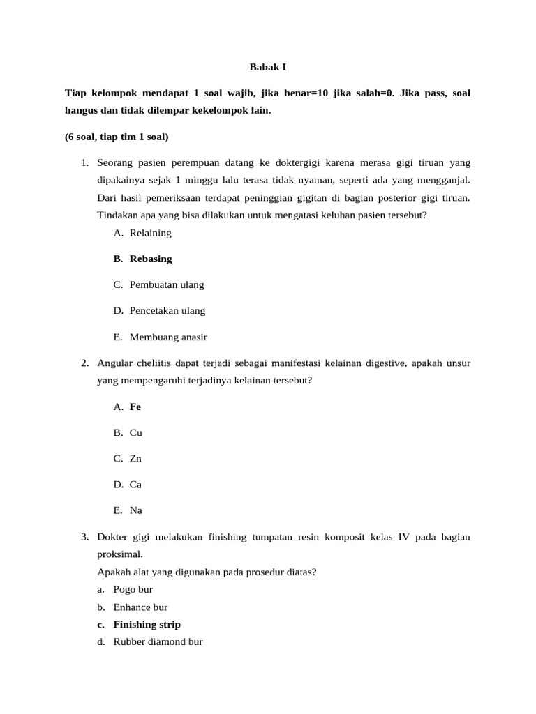 Soal LCC - Bismillah | PDF