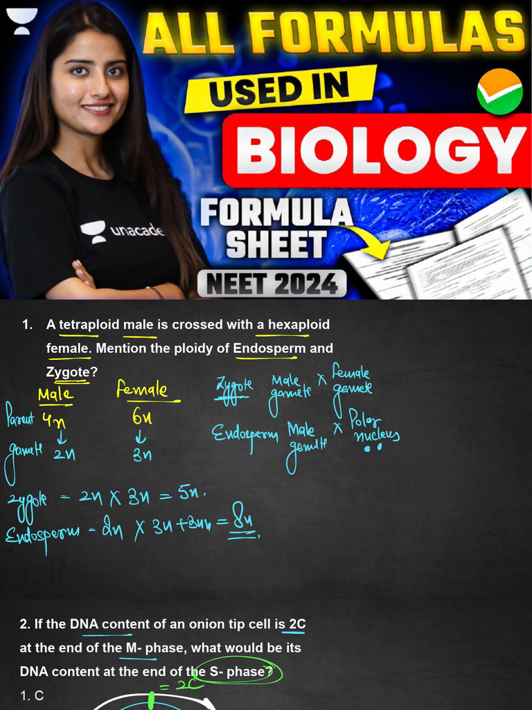 NUMERICAL PRACTICE BIOLOGY | PDF