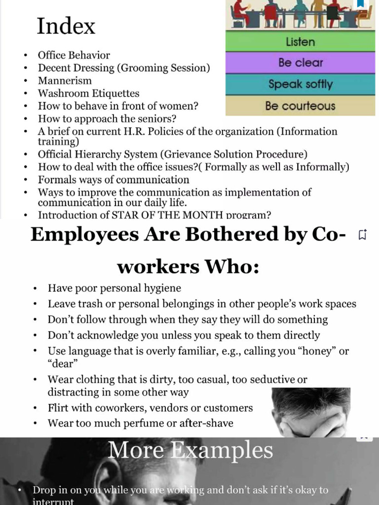 office behaviour | PDF