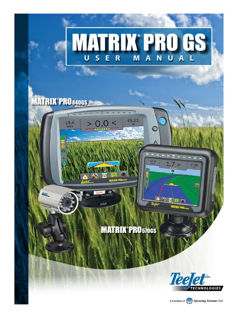 Teejet Matrix PRO GS EN | PDF