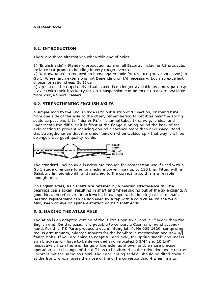 Chapter 06 - Rear Axle | PDF