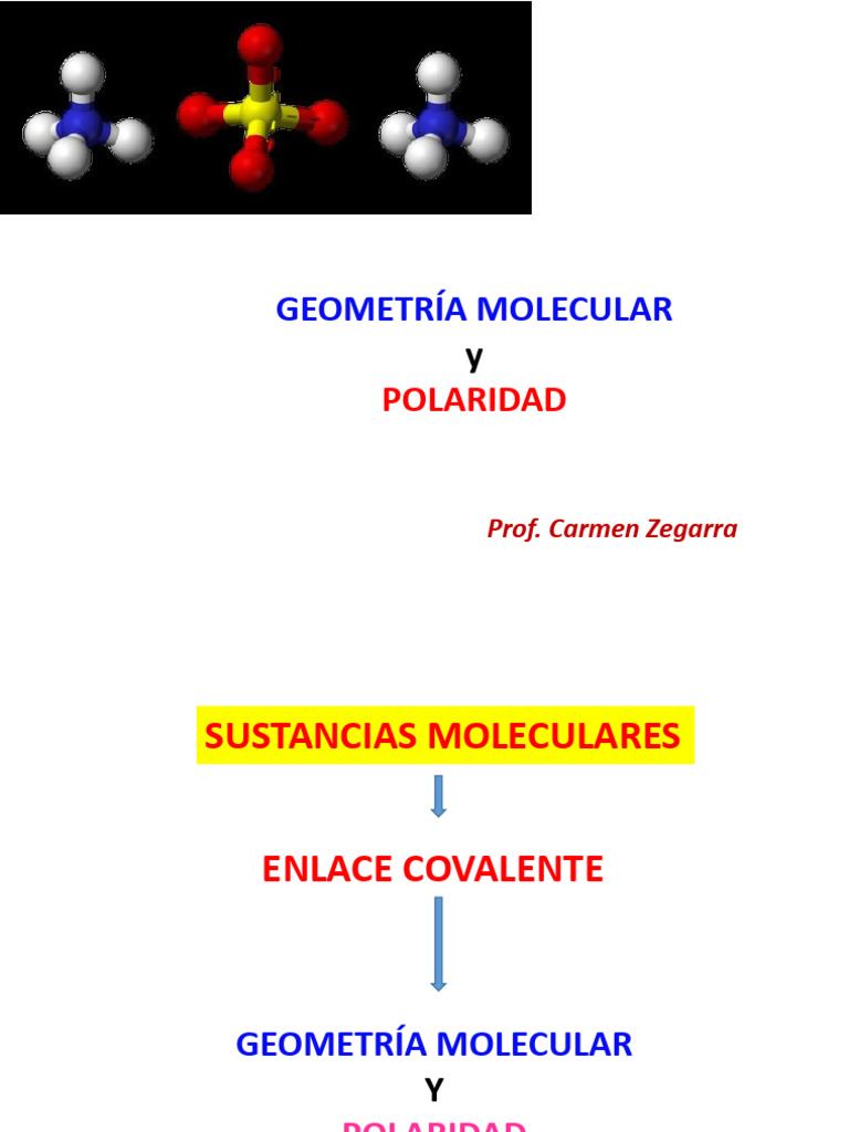 Ometría Molecular y Polaridad | PDF