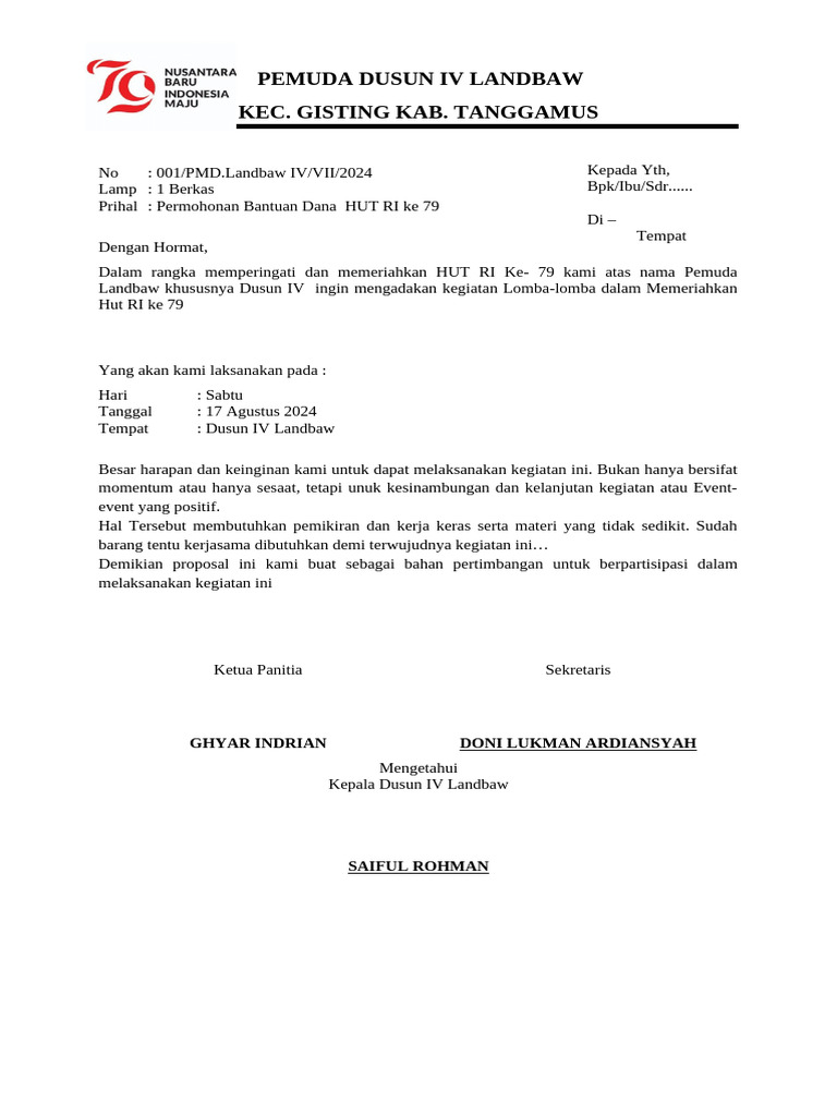 Proposal 17an Khayun Ke 78 FX | PDF