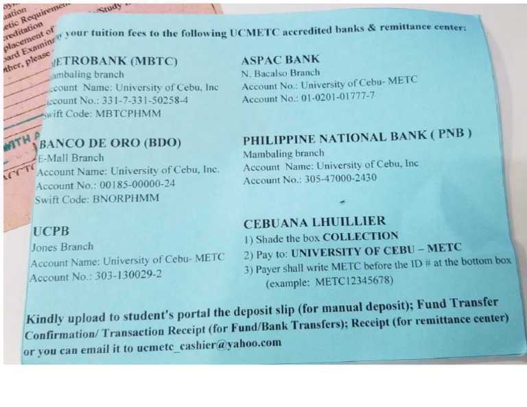 UC-METC ACCREDITED BANKS | PDF