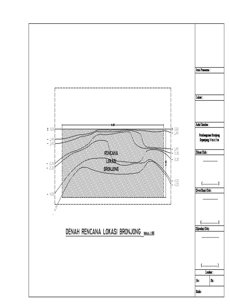 Desain Bronjong 14 m x 5 m | PDF